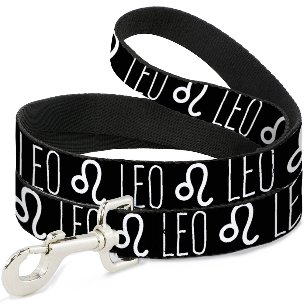 Dog Leash Zodiac LEO/Symbol Black/White 190882515065 | eBay