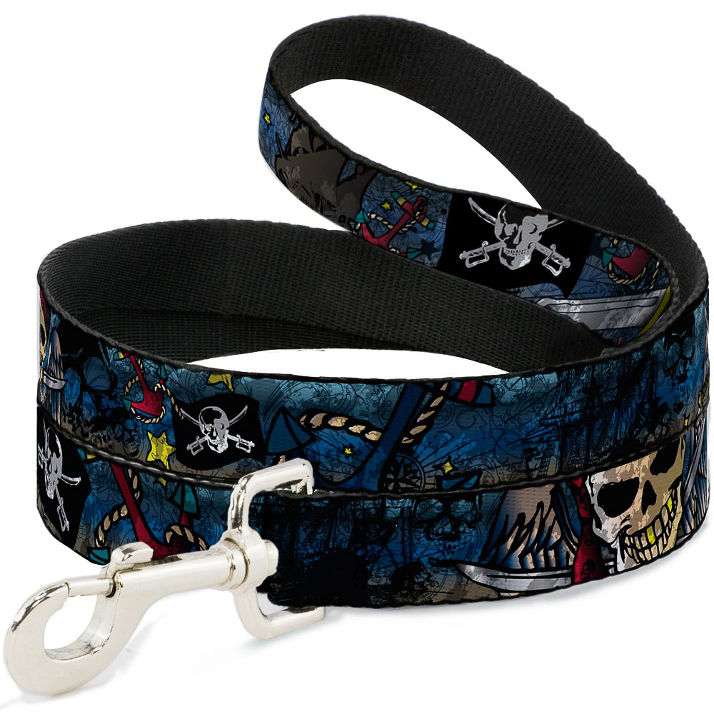 Dog Leash Dead Men Tell No Tales CLOSE-UP Turquoise 700146365581| eBay