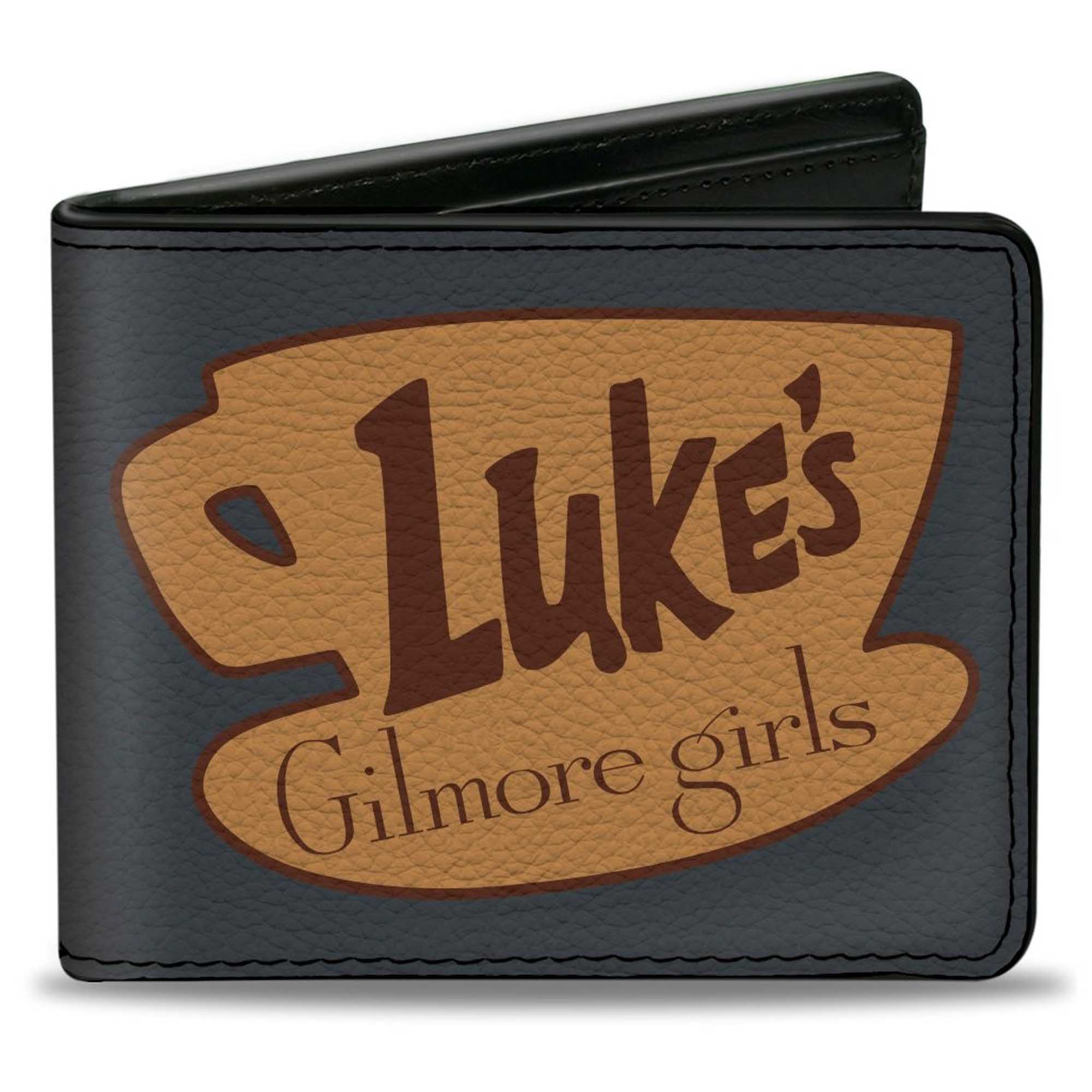 Bi-Fold Wallet GILMORE GIRLS LUKE'S Coffee Cup Icon Gray/Browns ...