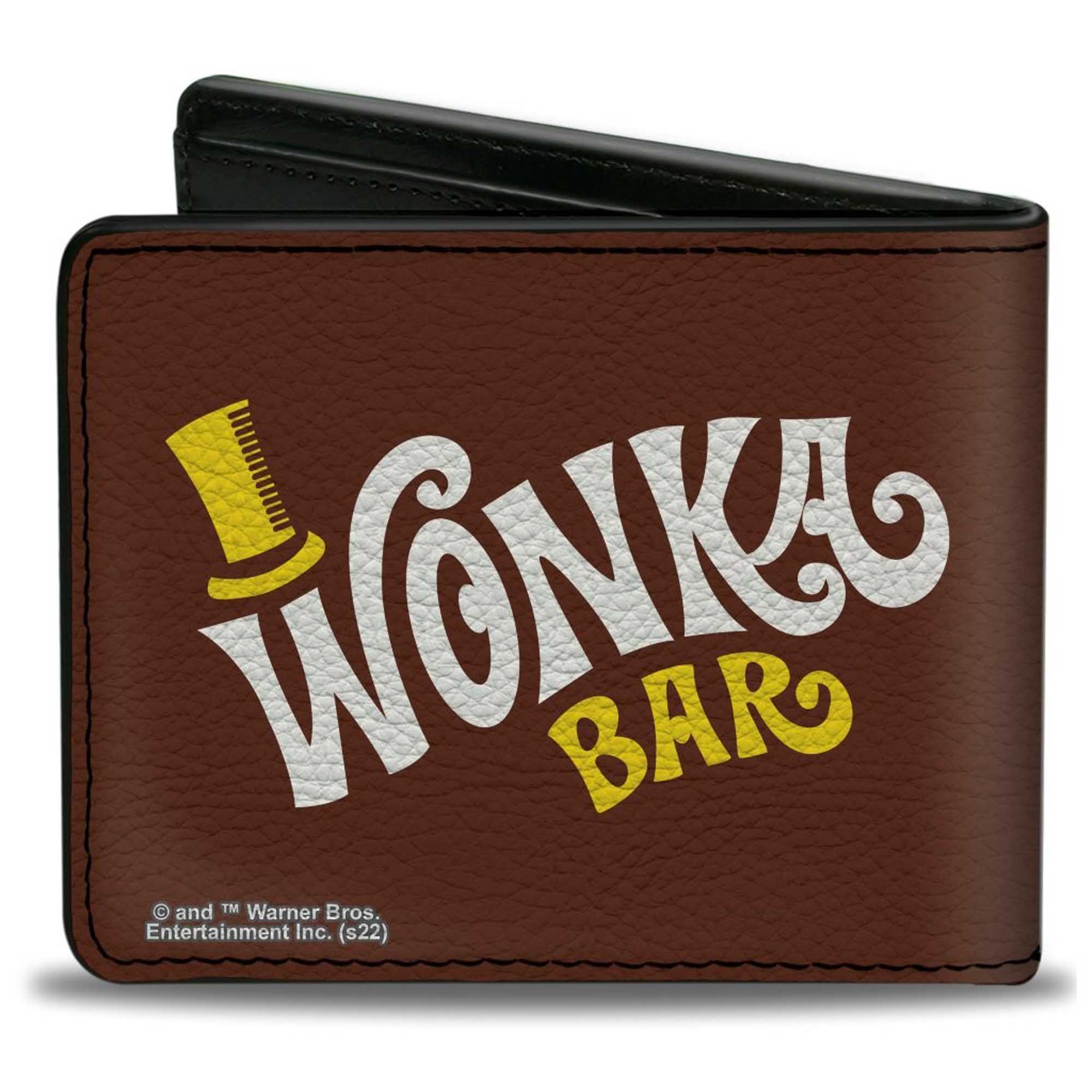 BI-FOLD WALLET WILLY Wonka and the Chocolate Factory WONKA BAR Wrapper ...