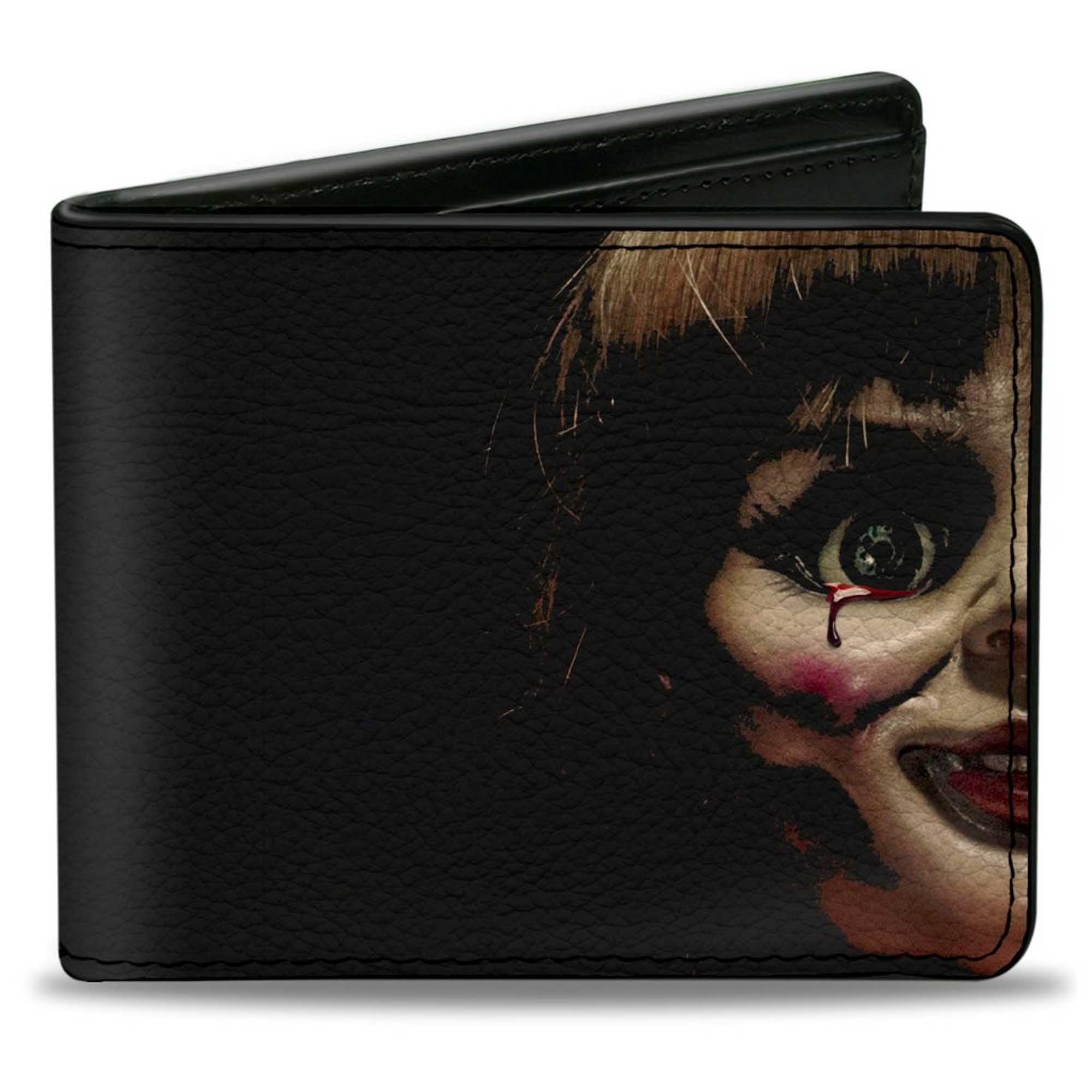 Bi-Fold Wallet Annabelle Half Face + ANNABELLE Logo Black/Tan/Red ...