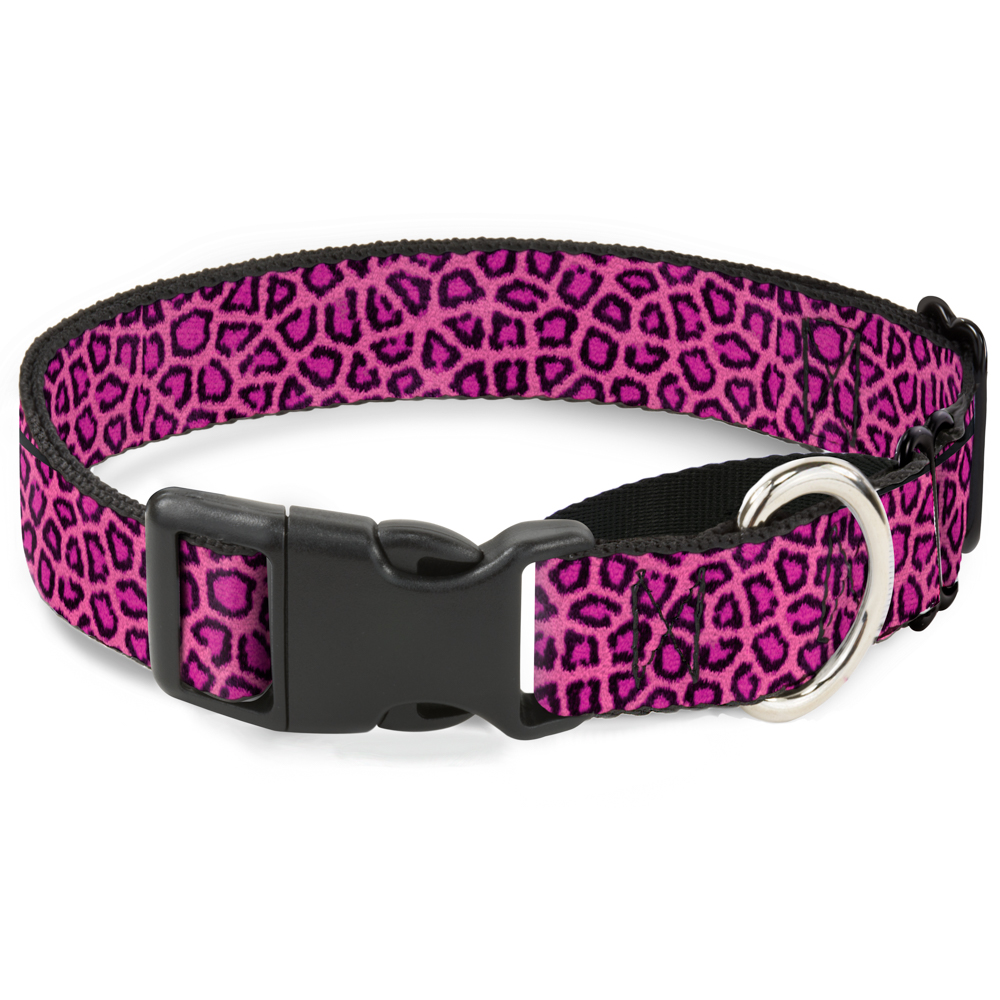 Plastic Martingale Collar Leopard Pink Fuchsia Small 9-15" 190882041496 ...