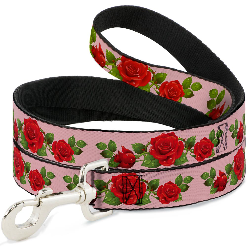 Dog Leash Rose Trio/Leaves Pink 190882223427| eBay