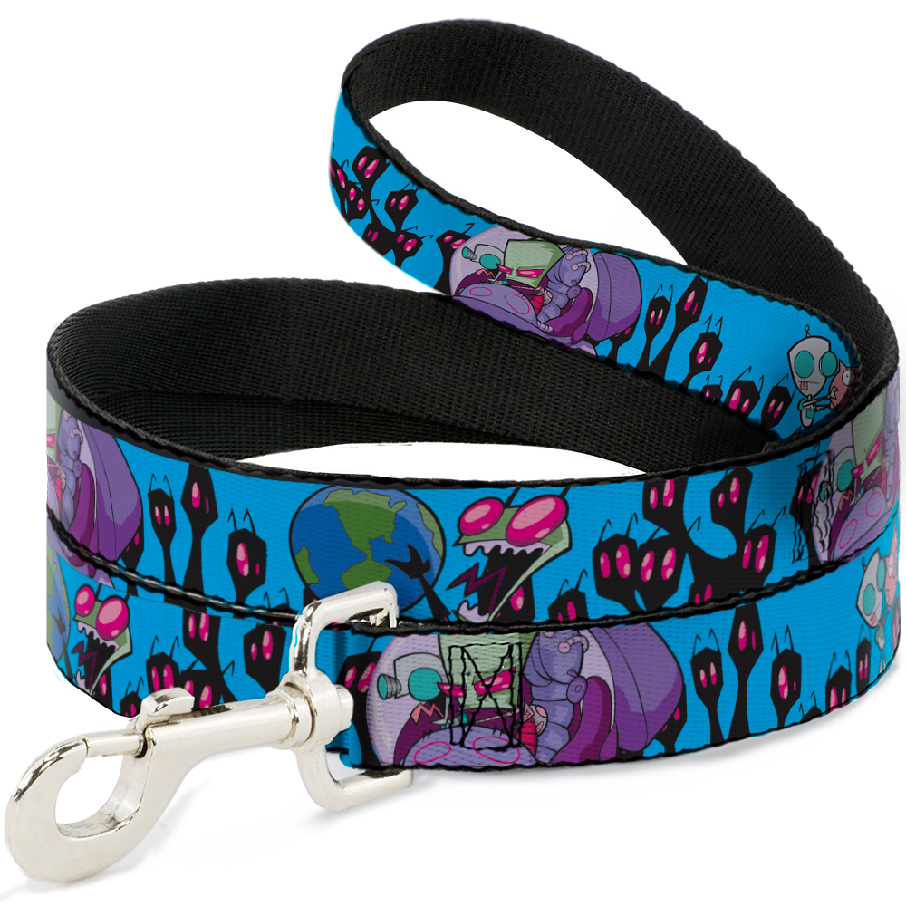 Dog Leash Invader Zim GIR and Piggy Rule the World Poses Blue ...