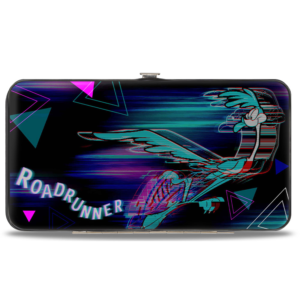 Hinged Wallet ROAD RUNNER Action Pose Streak/Triangles Black/Blues ...