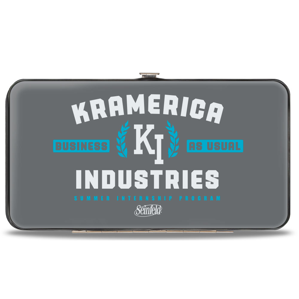 Hinged Wallet Seinfeld Kramer KRAMERICA INDUSTIES Logo Grays/Blue ...
