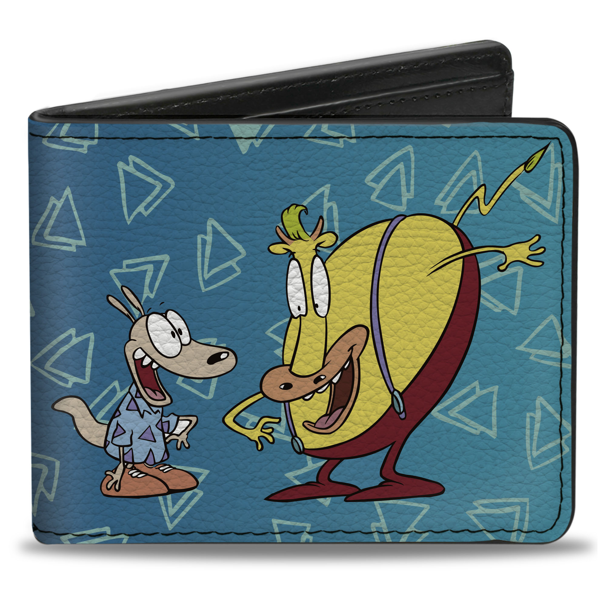 BI-FOLD WALLET ROCKO'S Modern Life Rocko & Heffer 2-Poses Blues/White ...