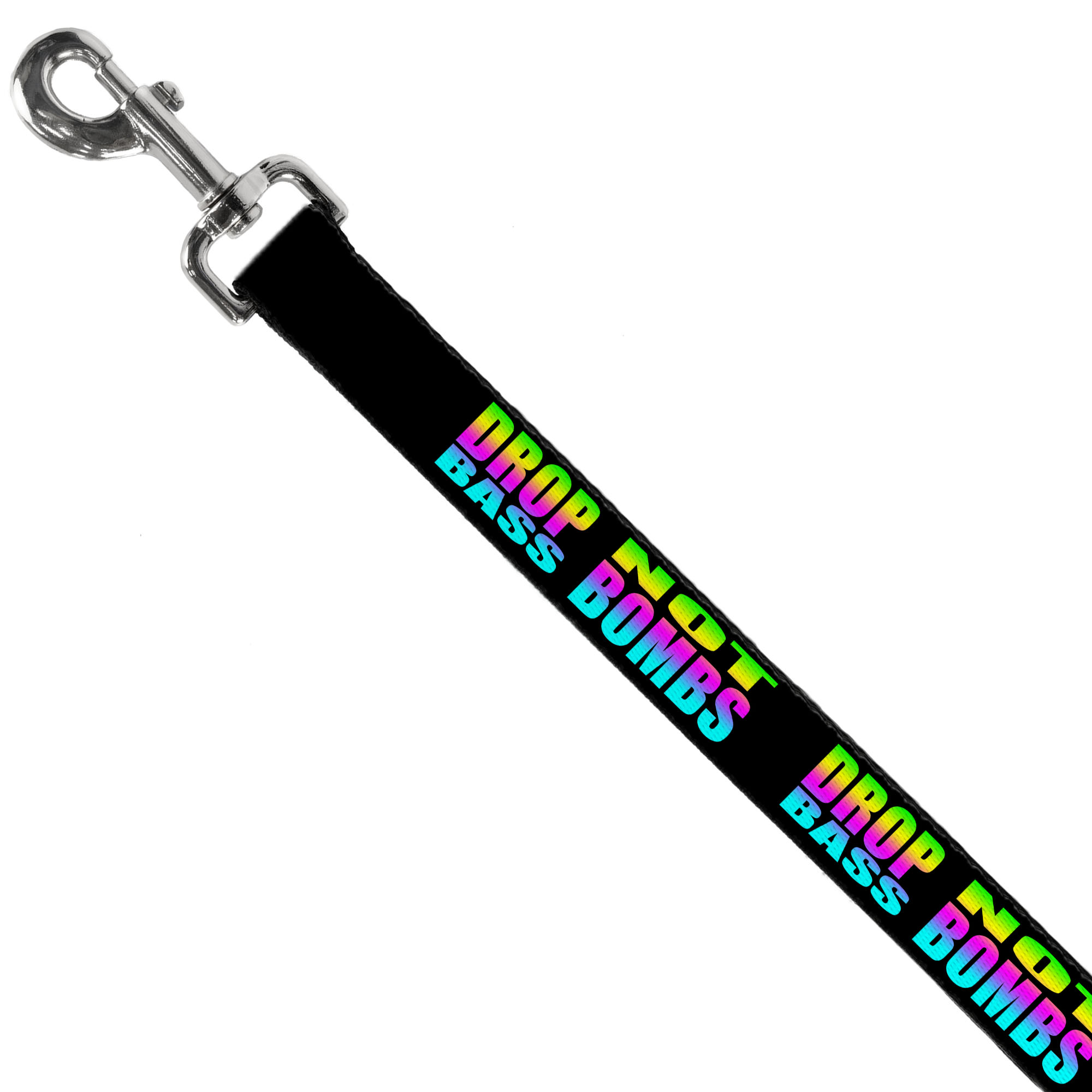 Dog Leash 6-FEET DROP BASS NOT BOMBS Black/Rainbow 700146787963| eBay
