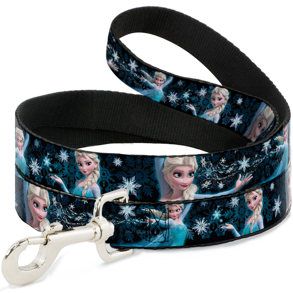 Dog Leash 6-FEET Elsa the Snow Queen Poses PERFECT AND POWERFUL Blues ...