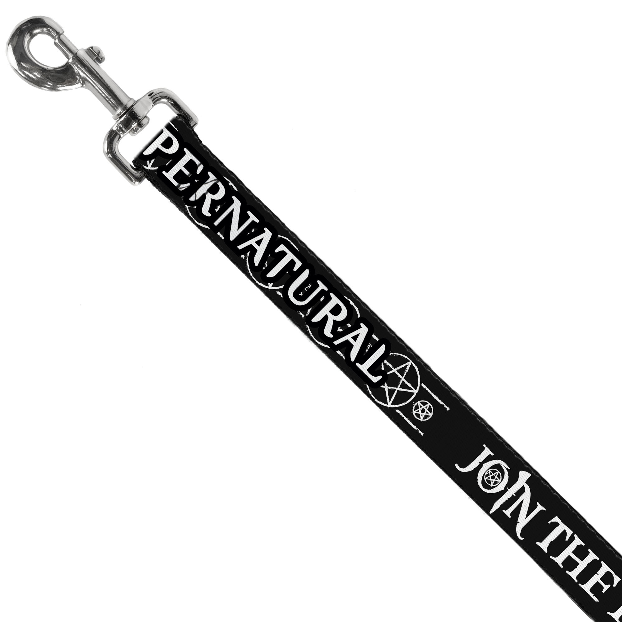 Dog Leash SUPERNATURAL JOIN THE HUNT Icons Logo/Pentagrams Black/White ...