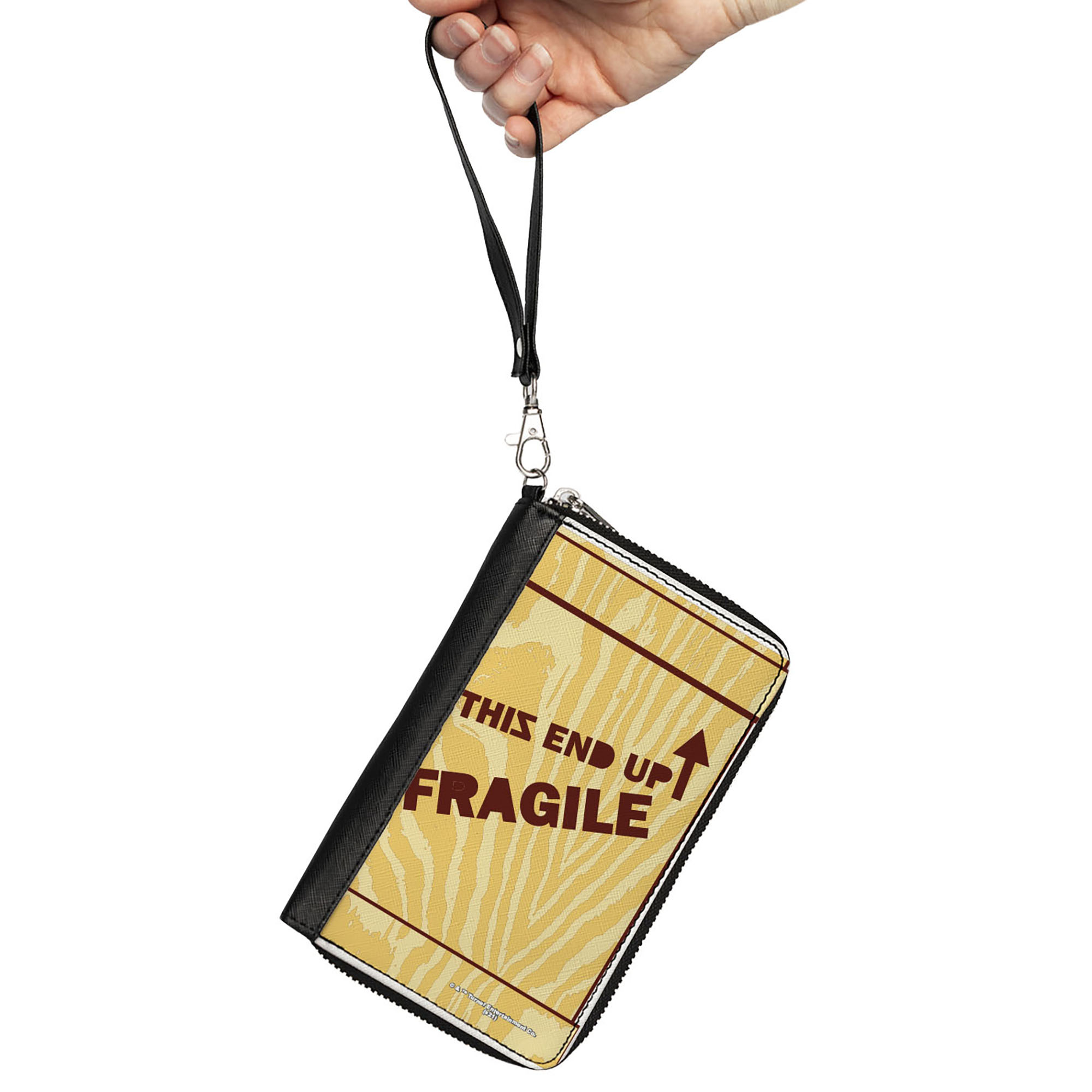 PU ZIP AROUND Wallet Rectangle A Christmas Story FRAGILE Lamp Crate Tan ...