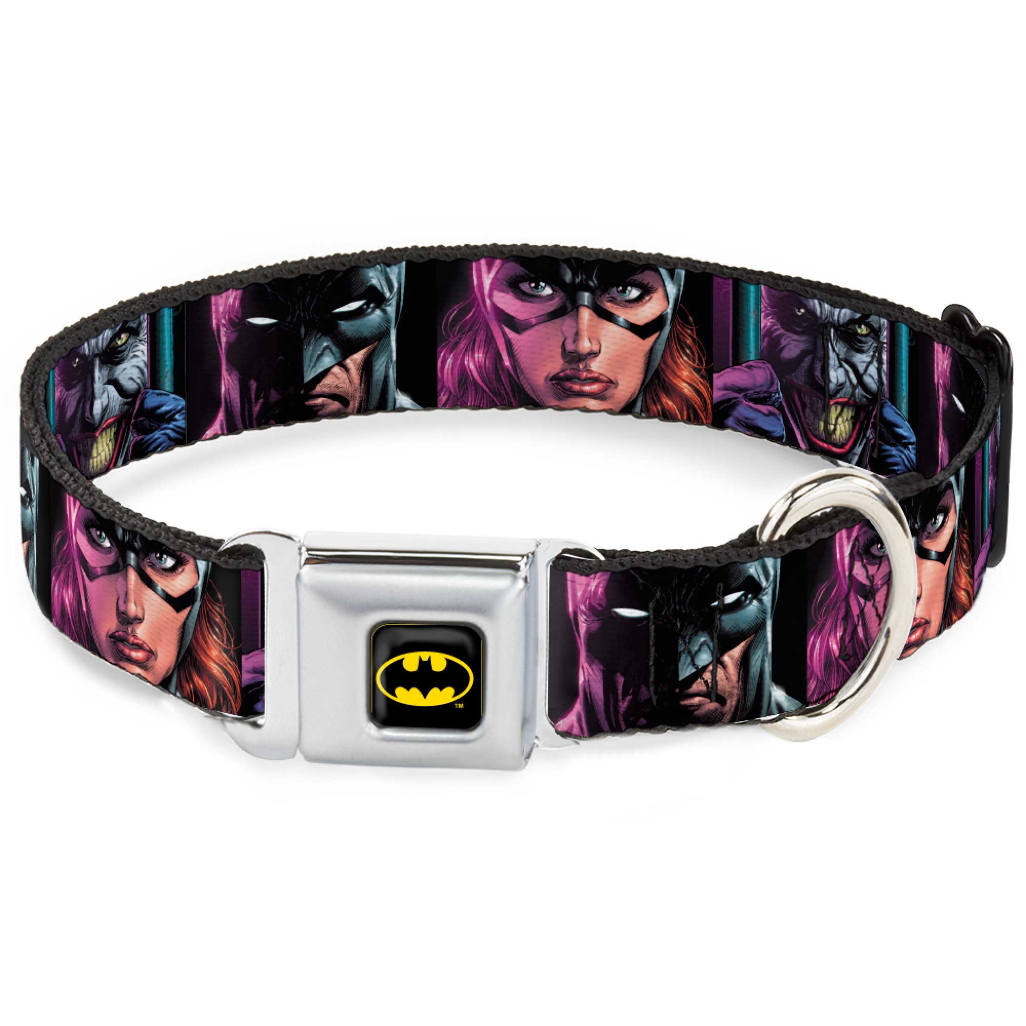 Dog Collar BMC-Batman Black/Yellow Batman Batgirl and Joker Comic Bo ...