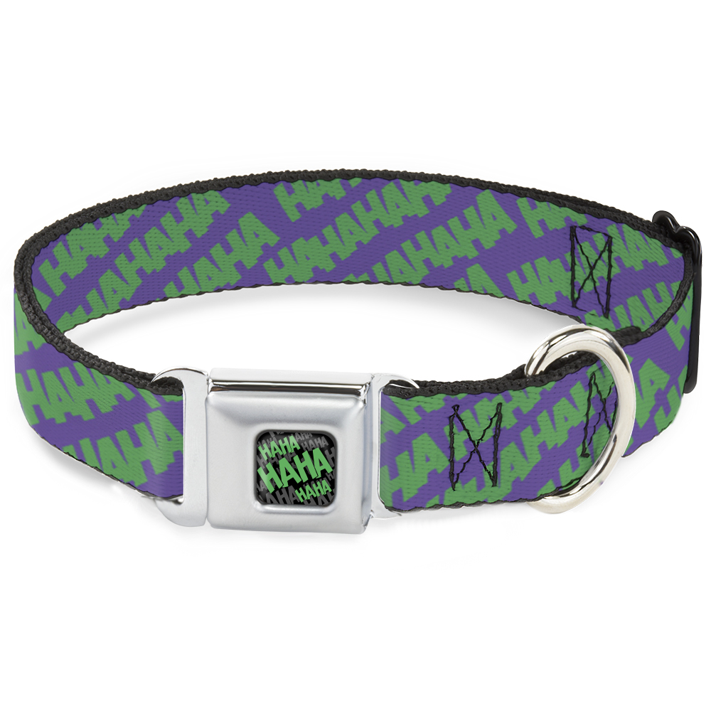 Dog Collar JKK-HAHA Stacked Full Color Black/Gray/Green Joker HAHAHA ...