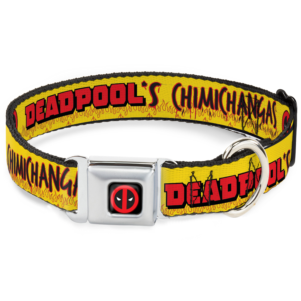 Dog Collar DPAD-Deadpool Logo CLOSE-UP Full Color Black/Red/White DE ...
