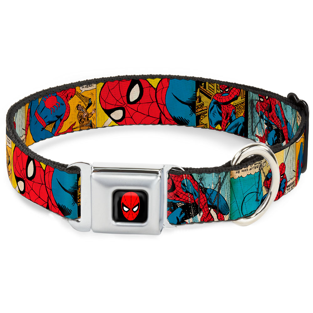 MARVEL COMICS Dog Collar SPDA-Spider-Man Spider-Man Comic Strip Larg ...