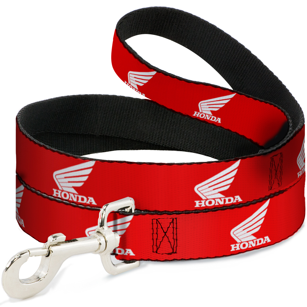 Dog Leash 6-FEET HONDA Motorcycle Logo Red/White WIDE 1.5" 190882646288 ...