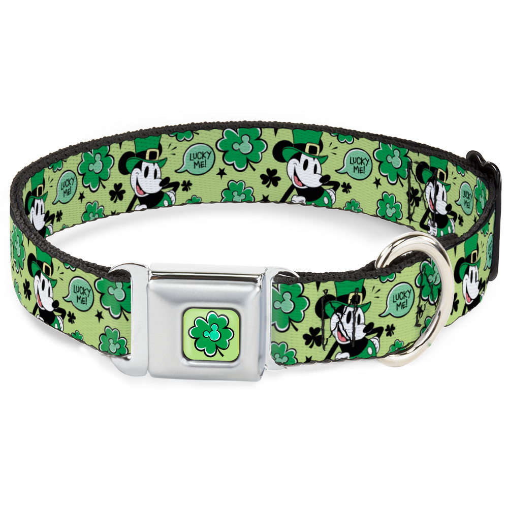 Dog Collar DYCGB-Mickey Mouse St. Patrick's Day Shamrock Full Color (US ...