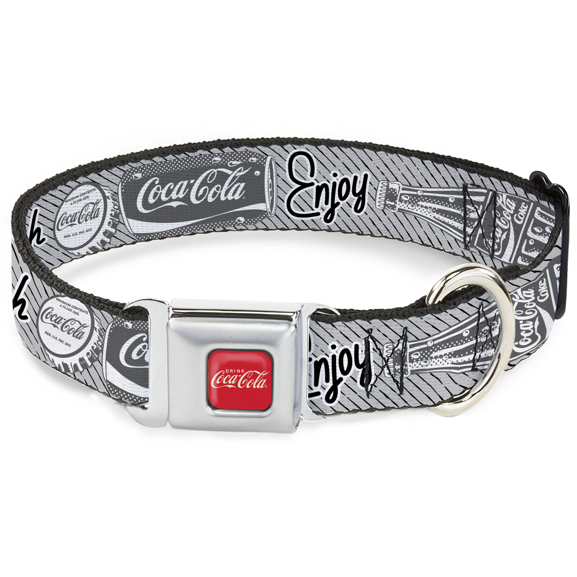 Dog Collar CKAA-DRINK COCA-COLA Logo Full Color Red/White Coca-Cola ...