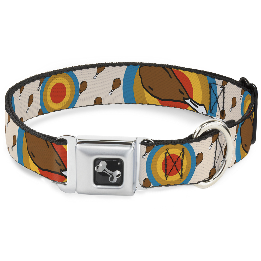 Dog Collar Bone Drumstick Target WIDE-Medium 16-23" (US IMPORT ...
