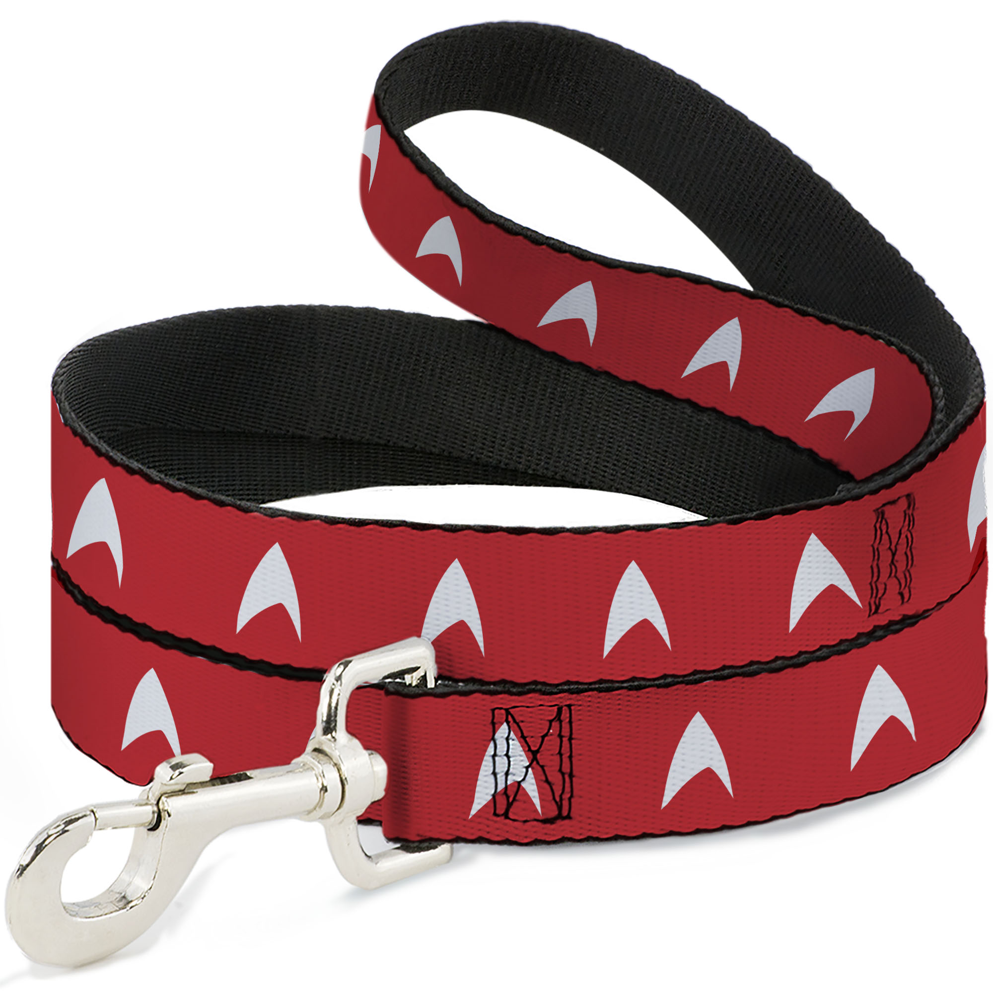 Dog Leash 6-FEET Star Trek Starfleet Insignia Red/White WIDE 1.5 ...