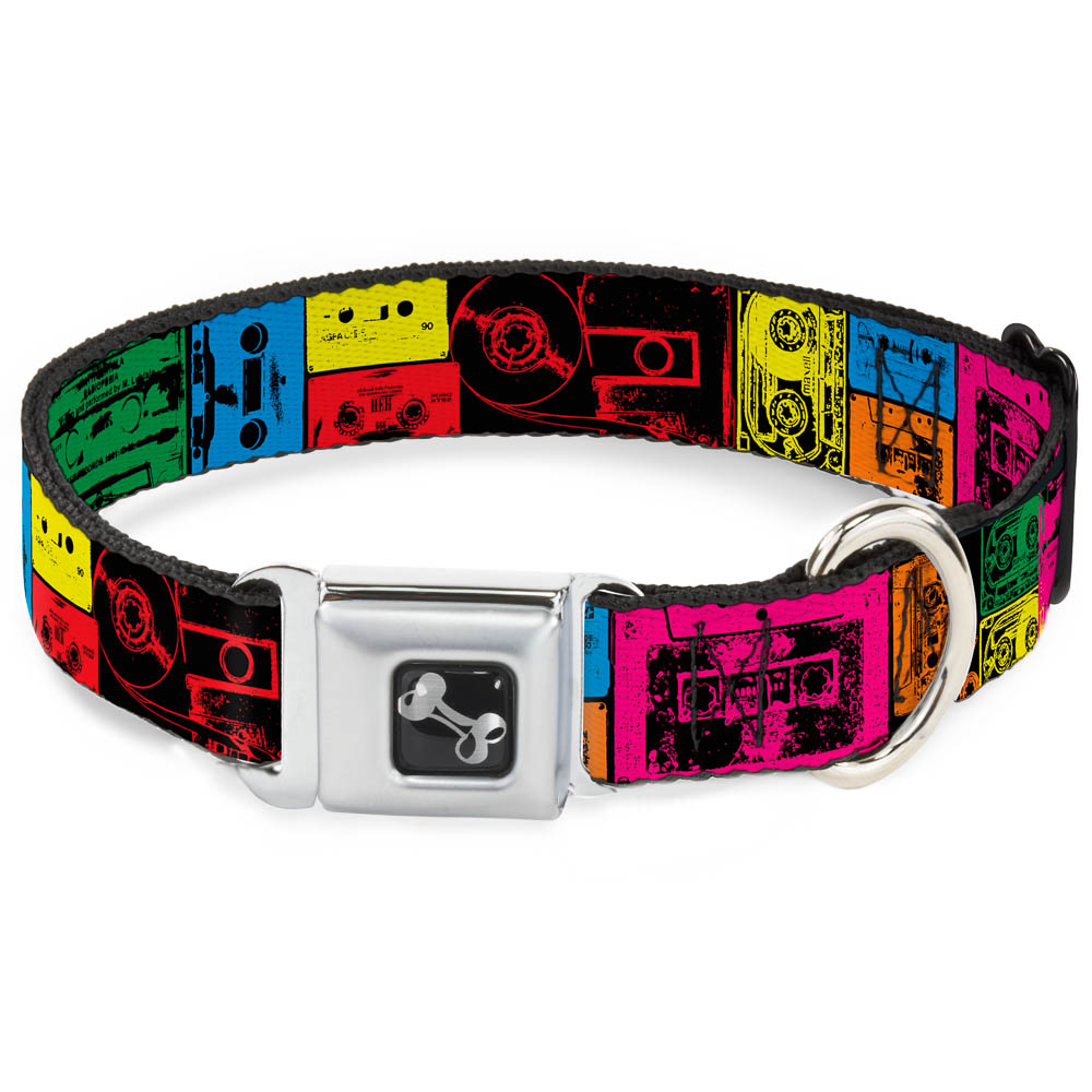 Dog Collar Bone Tapes Multi Neon WIDE-Large 20-31" 700146361149| eBay
