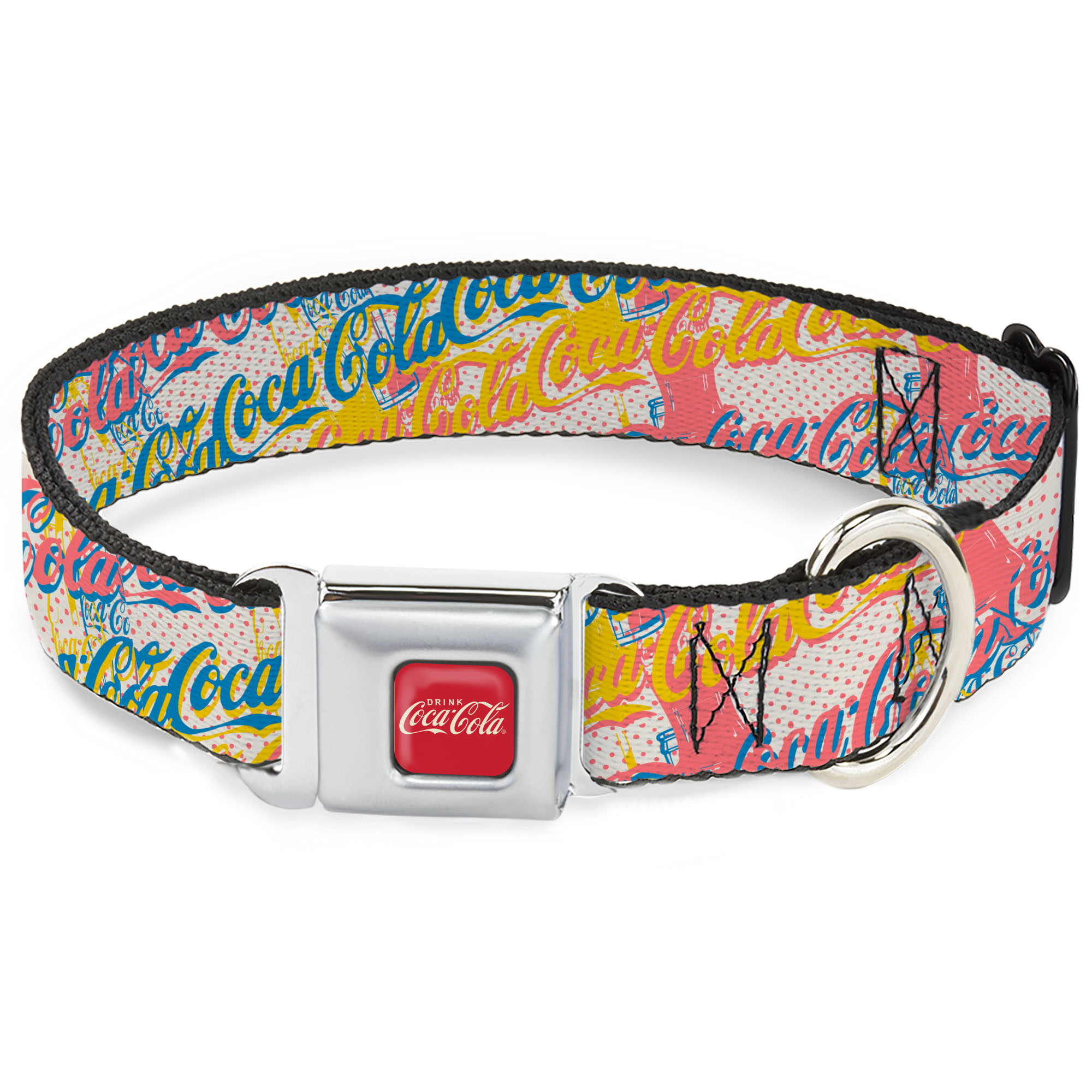 Dog Collar CKAA-DRINK COCA-COLA Logo Full Color Red/White COCA-COLA ...
