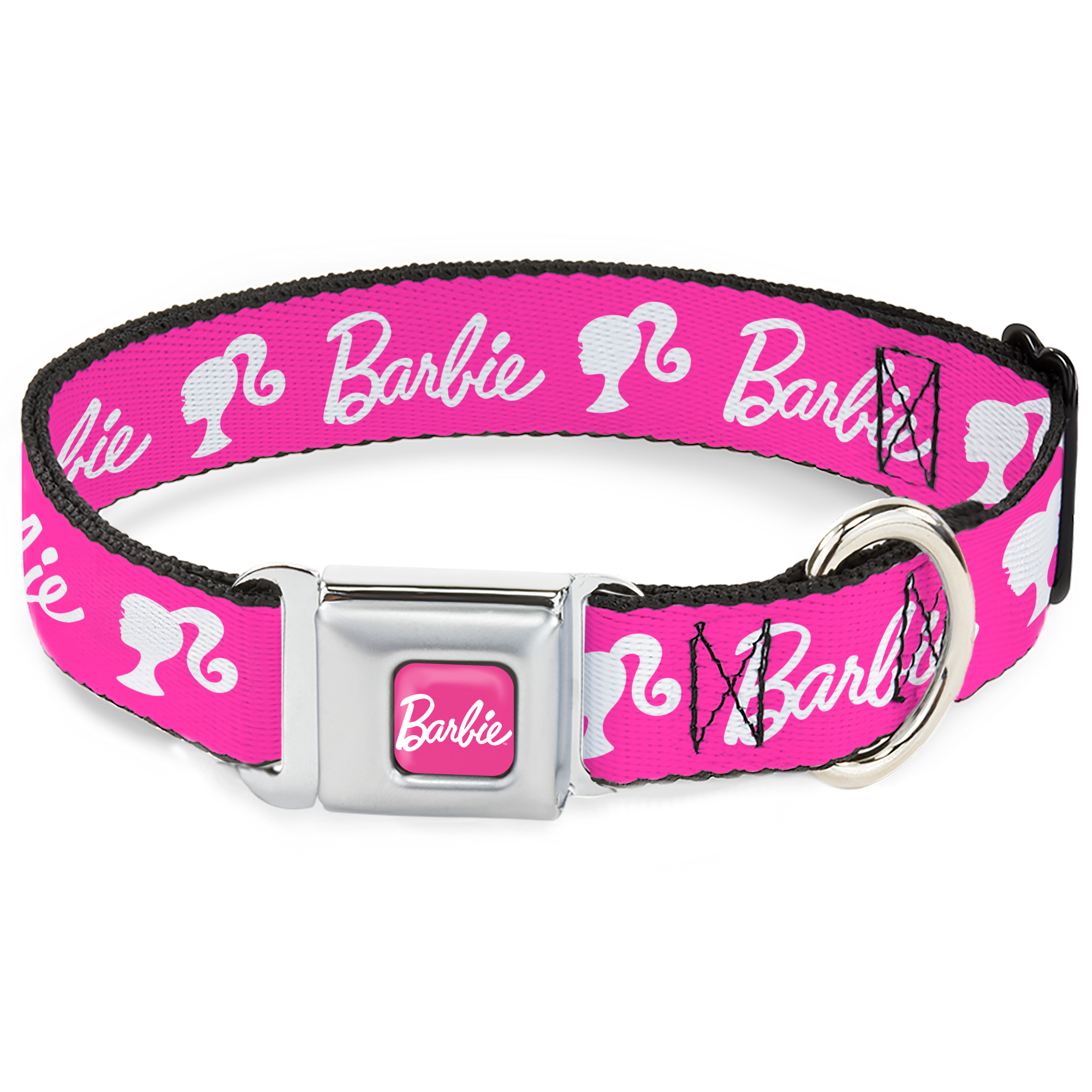 Dog Collar BRAJ-BARBIE Script Signature Full Color Hot Pink/White ...
