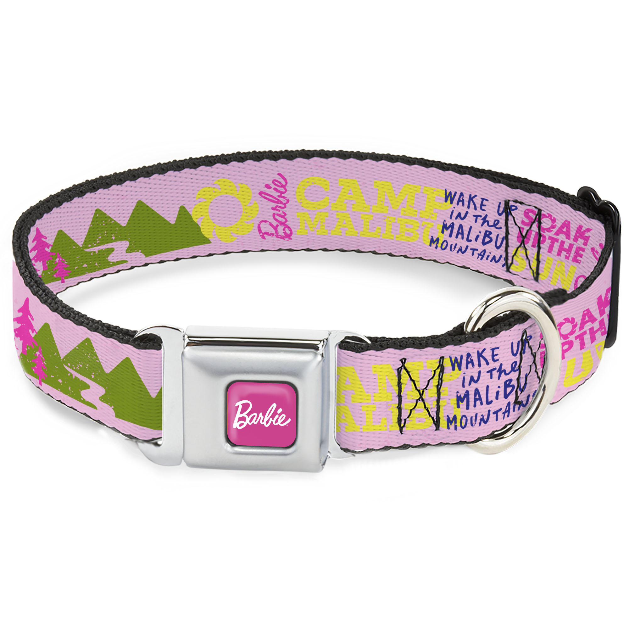 Dog Collar BRAJ-BARBIE Script Signature Full Color Hot Pink/White ...
