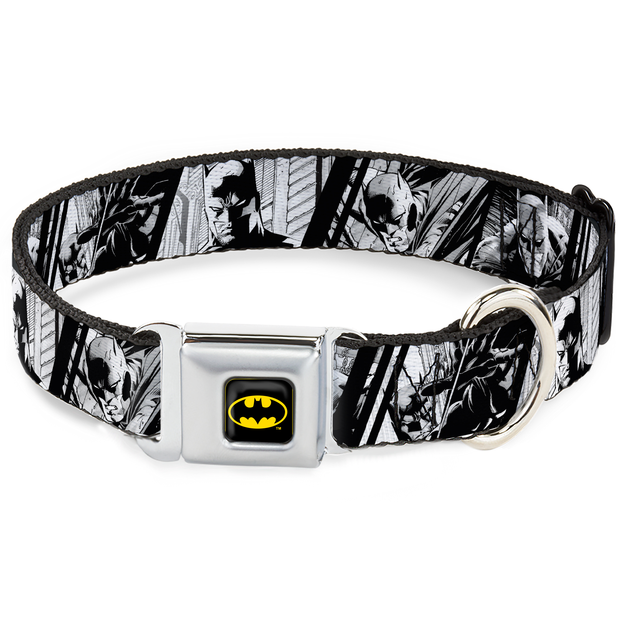 Dog Collar BMC-Batman Black/Yellow Batman Hush Pose Sketches Black/W ...