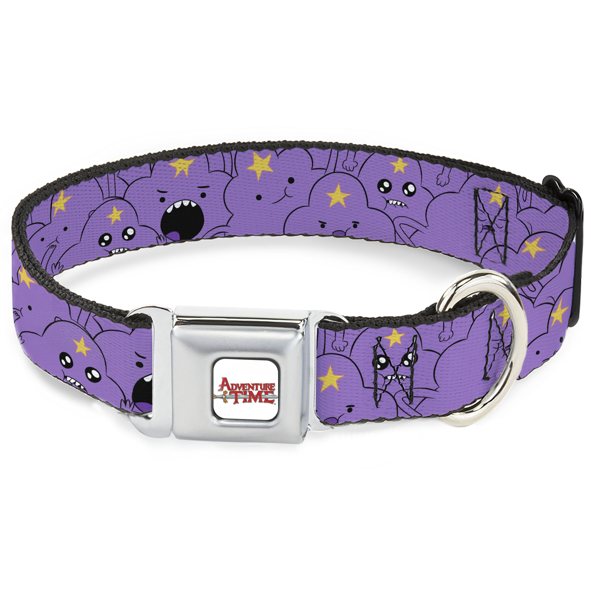 Dog Collar ATBI-ADVENTURE TIME Title Logo Full Color White Adventure ...