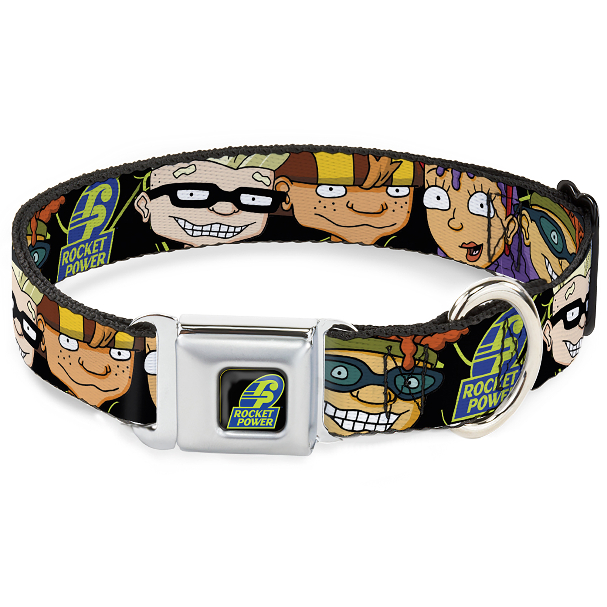 Dog Collar RPA-ROCKET POWER RP Logo Full Color Black/Green/Blue ROCKET ...
