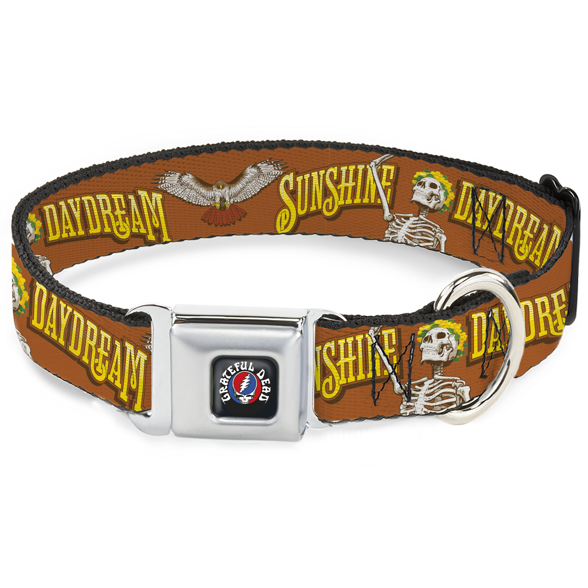 Dog Collar GDBK-GRATEFUL DEAD Text with Steal Your Face Logo Full Color ...