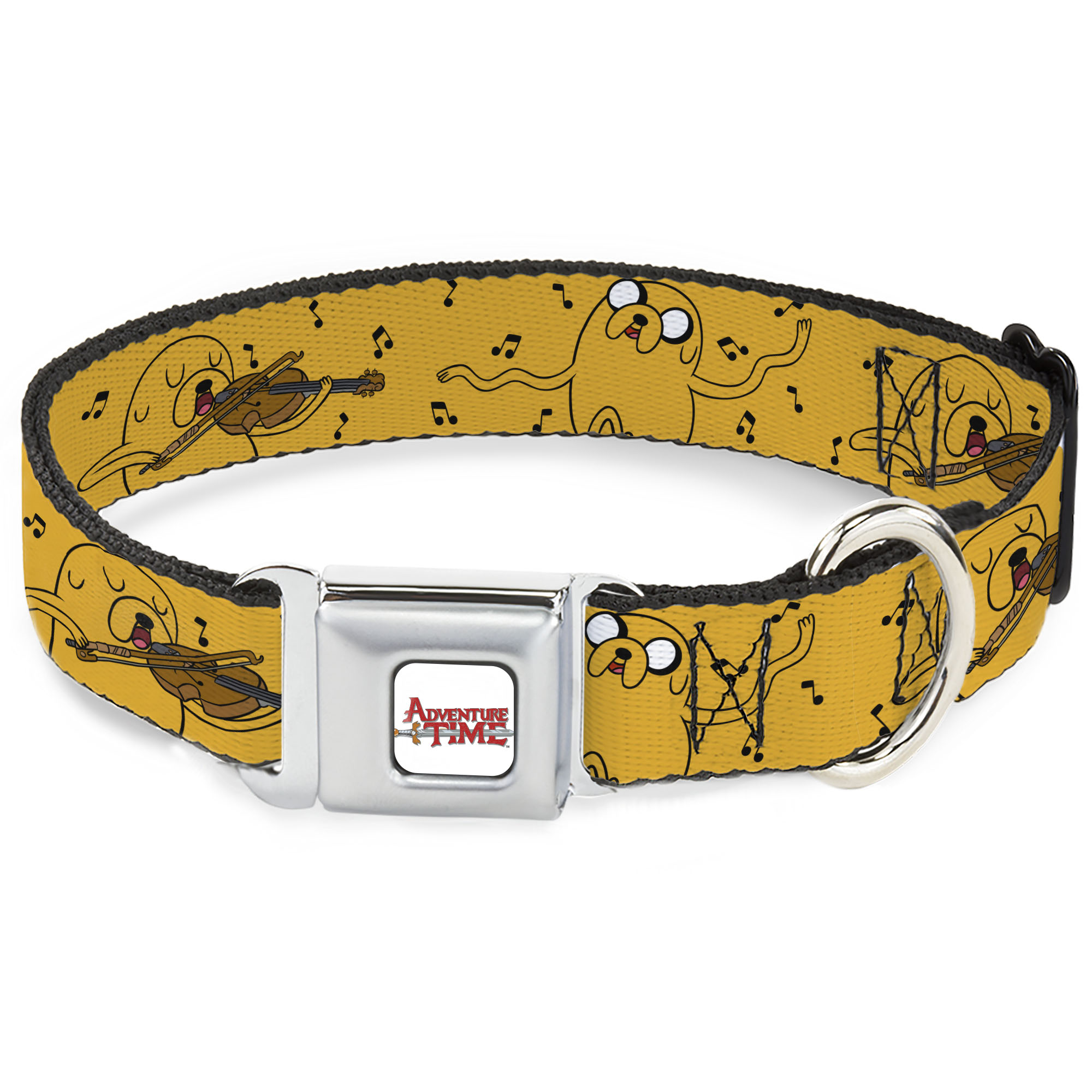 Dog Collar ATBI-ADVENTURE TIME Title Logo Full Color White Adventure ...