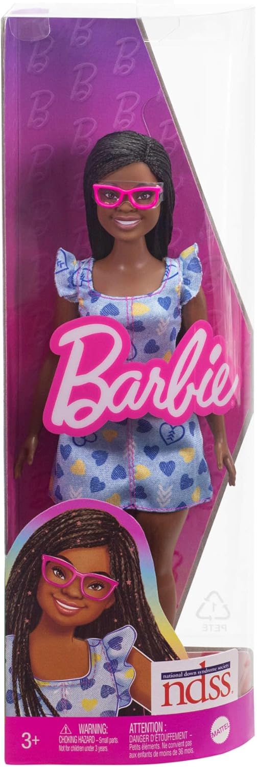 BARBIE FASHIONISTAS DOLL #229, Doll with Down Syndrome Wearing Heart ...