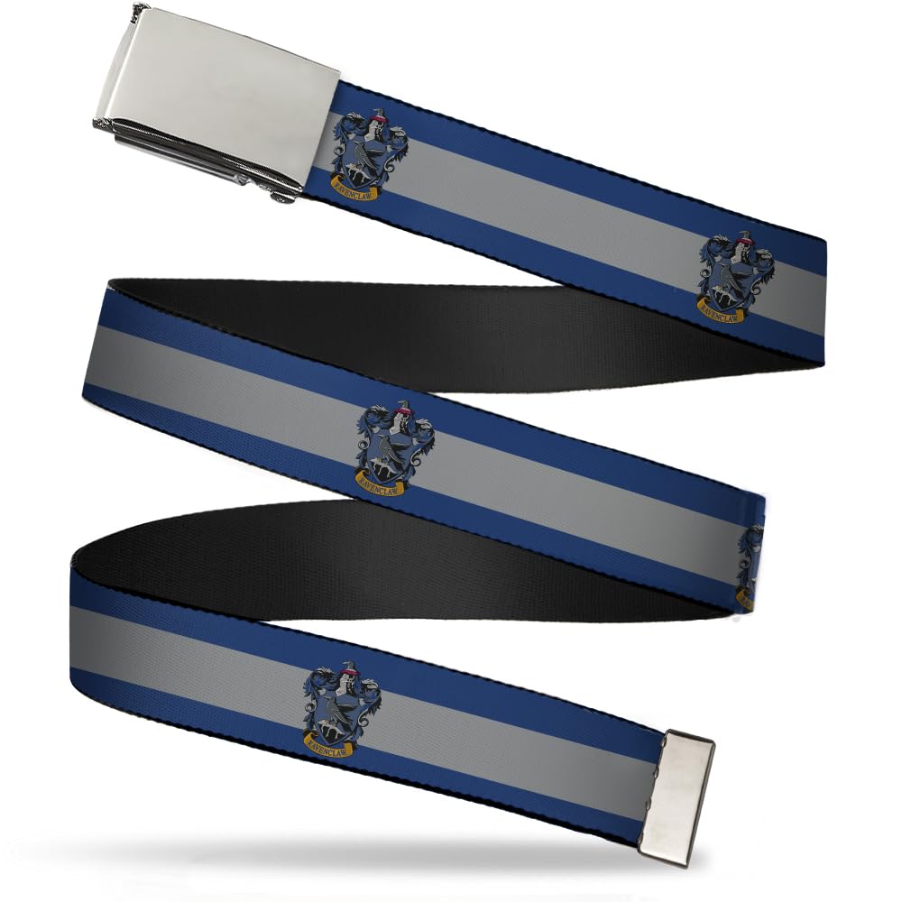 `Blank Chrome 1.0`` Buckle - Ravenclaw Crest/Stripe8 Blue/Gray Webb ...