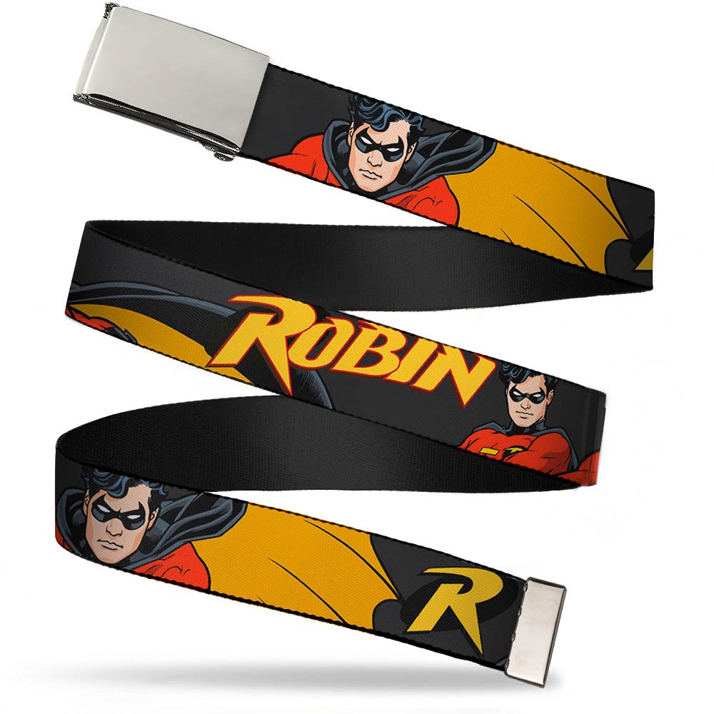 Buckle-Down unisex-adult Web Belt - Robin Red/Black Poses GrayBelt 1 ...