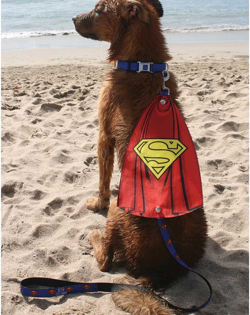 Dog Leash Cape Superman Shield Red/Yellow Cape + Superman Shield Blue ...