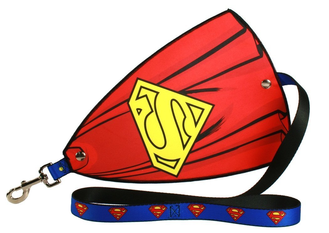 Dog Leash Cape Superman Shield Red/Yellow Cape + Superman Shield Blue ...