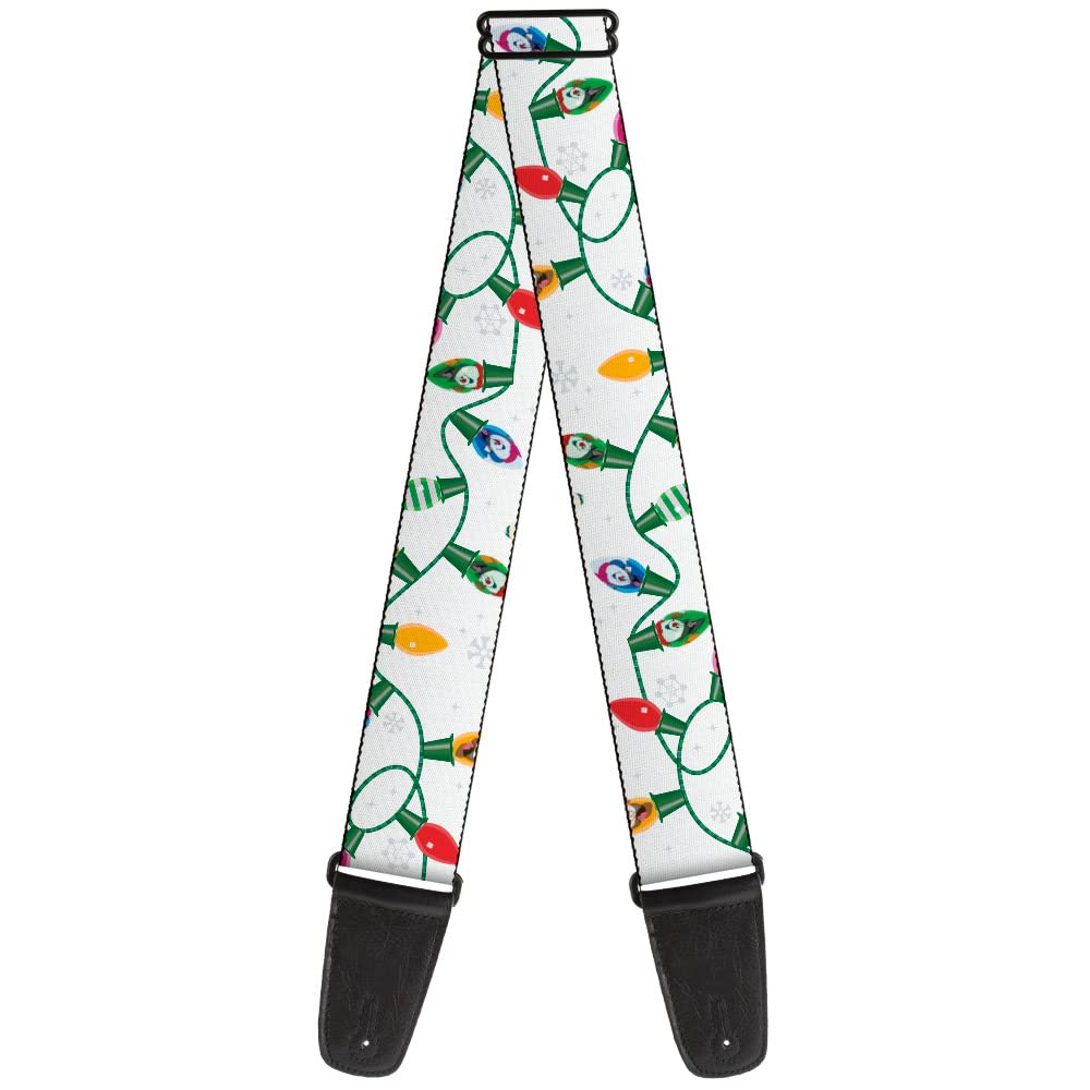 Guitar Strap - Frosty The Snowman Holiday Lights White/Multi Color ACC ...