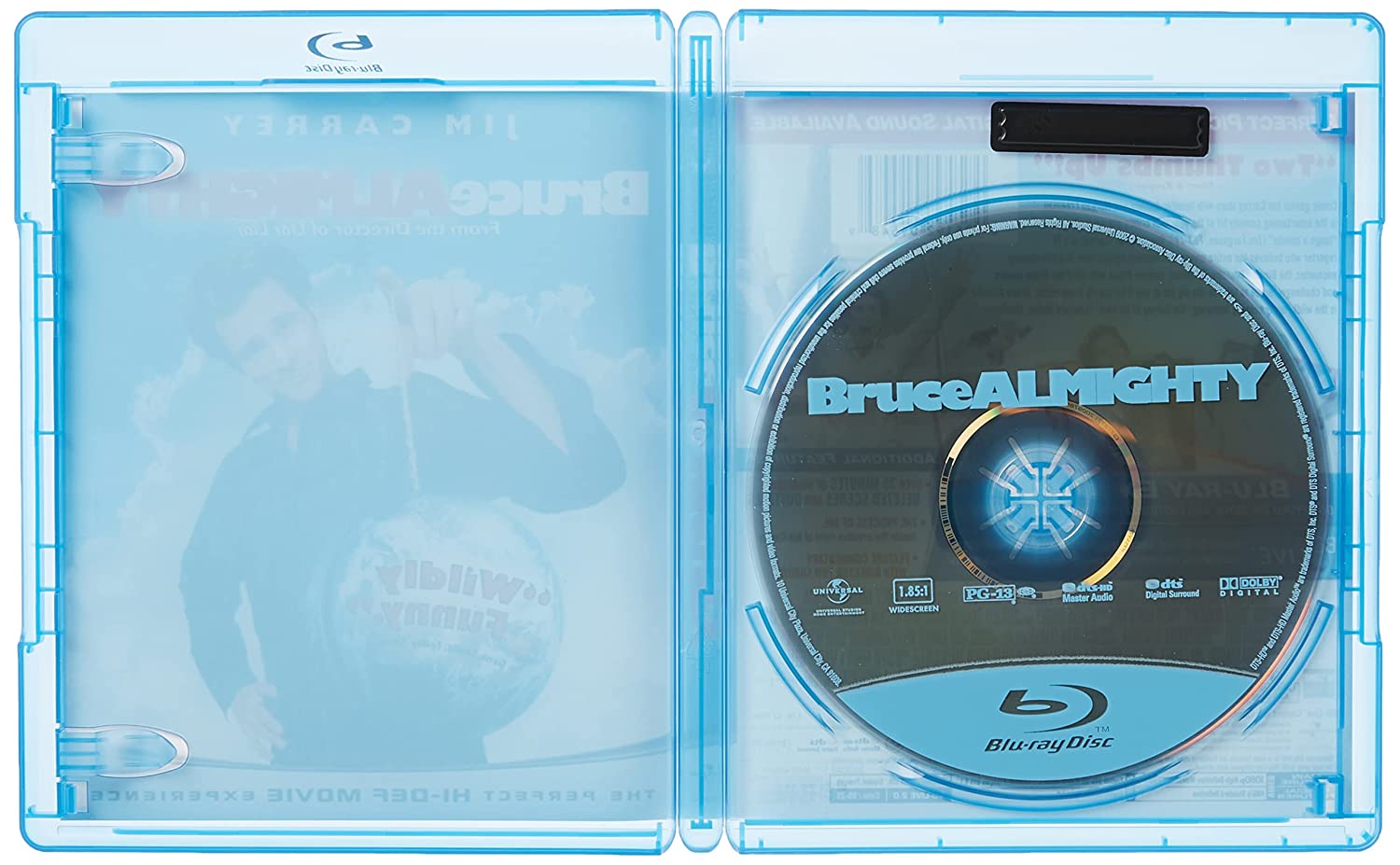 BRUCE ALMIGHTY (BLU-RAY) Jim Carrey Jennifer Aniston Morgan Freeman (US ...