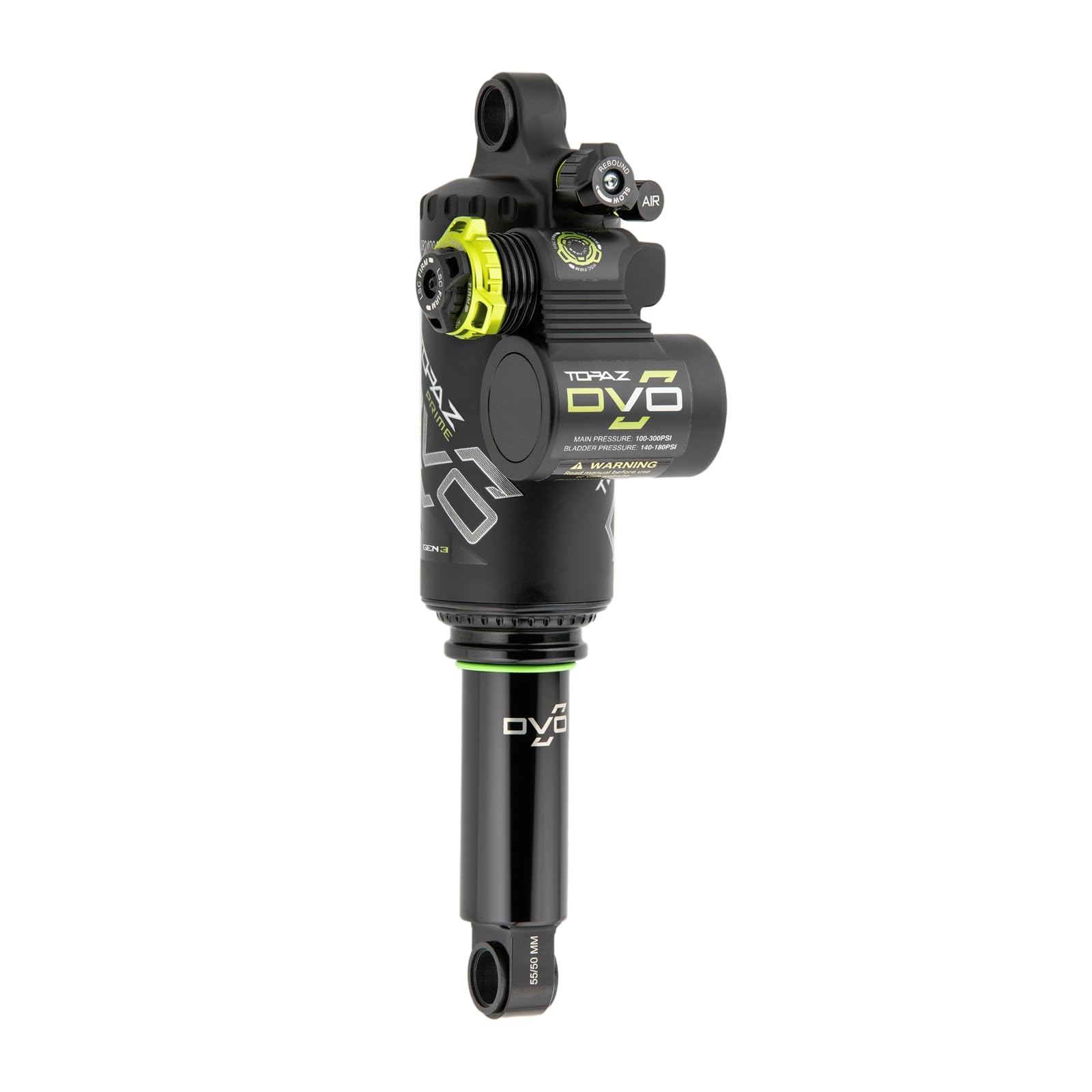 DVO Topaz Prime Air Luftdämpfer, 205/65mm, Trunnion, 225-9165T-STD ...