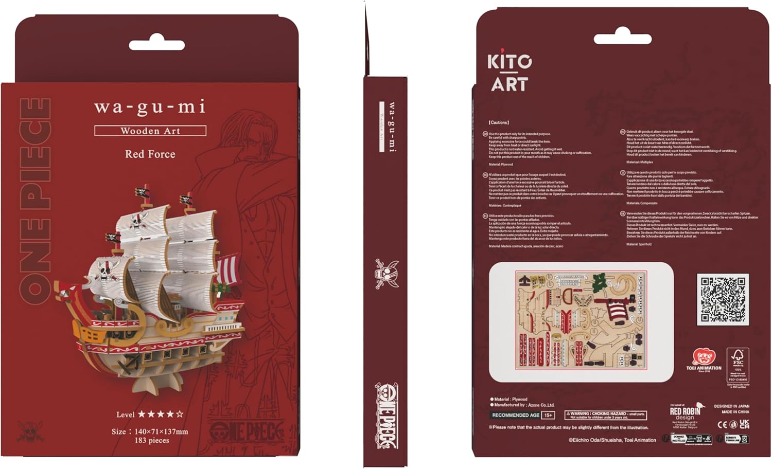 ONE PIECE - Red Force - Wood Model Kit 1 NEW $113.05 - PicClick AU
