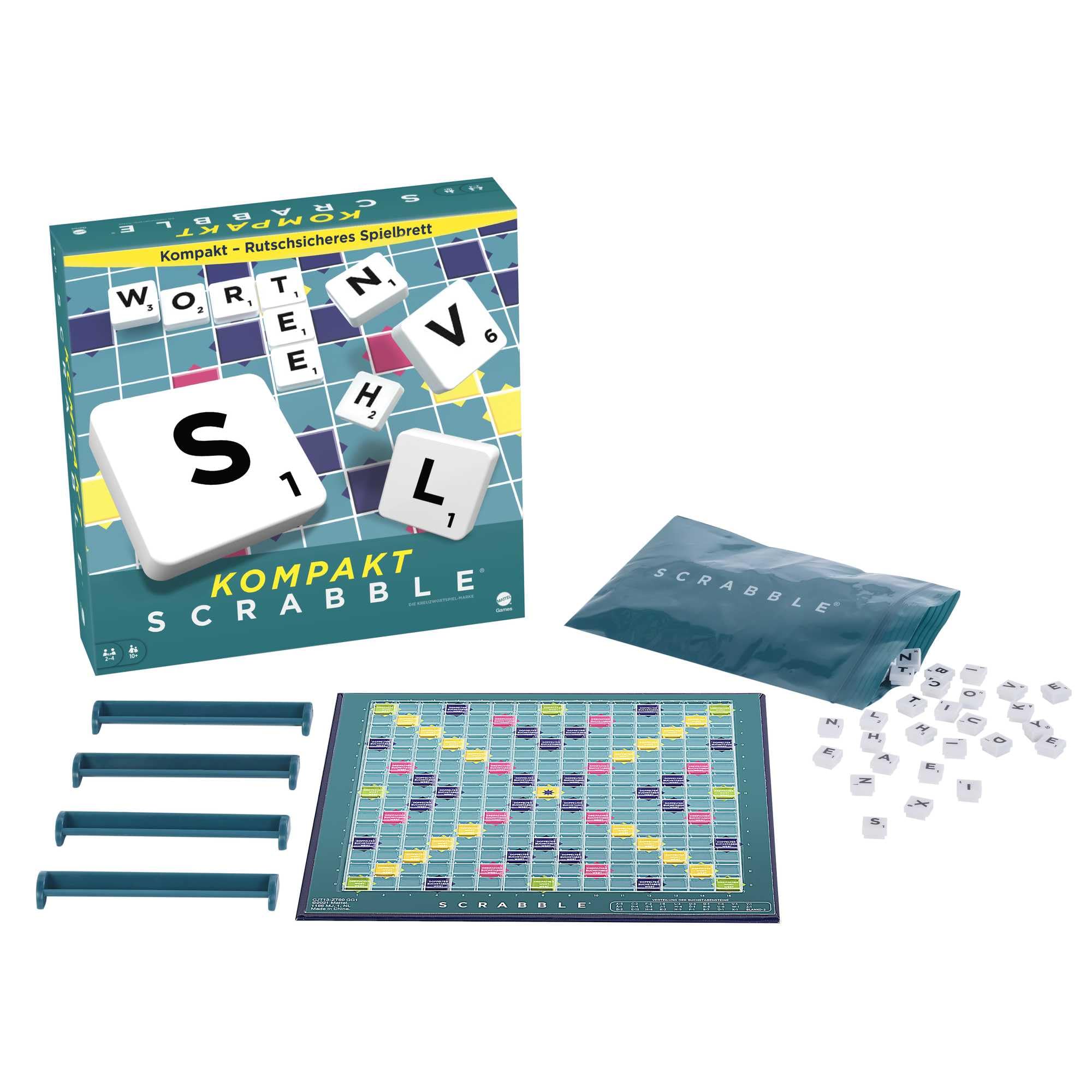 Mattel Scrabble Compact Games CJT13 887961104752 | eBay