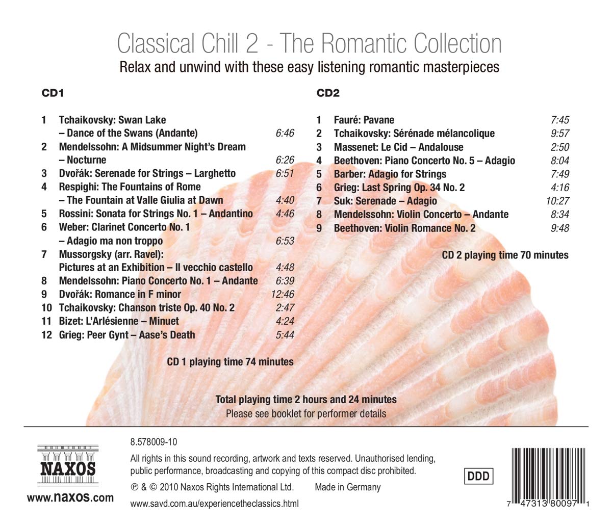Various Composers Classical Chill: The Romantic Collection - Volume 2 ...