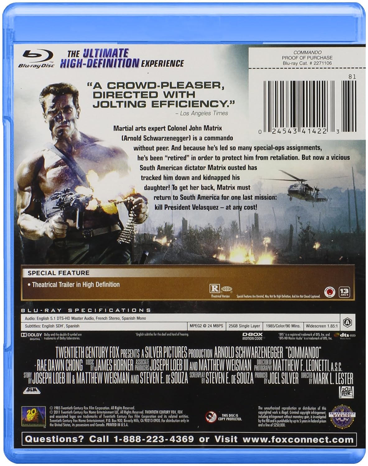 SCHWARZENEGGER COMMANDO (BLU-RAY) Arnold Schwarzenegger Dan Hedaya (US IMPORT) £14.74 - PicClick UK