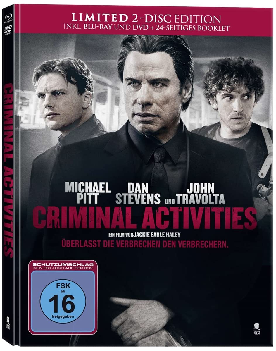 CRIMINAL ACTIVITIES (BLU-RAY) John Travolta Dan Stevens Michael Pitt ...