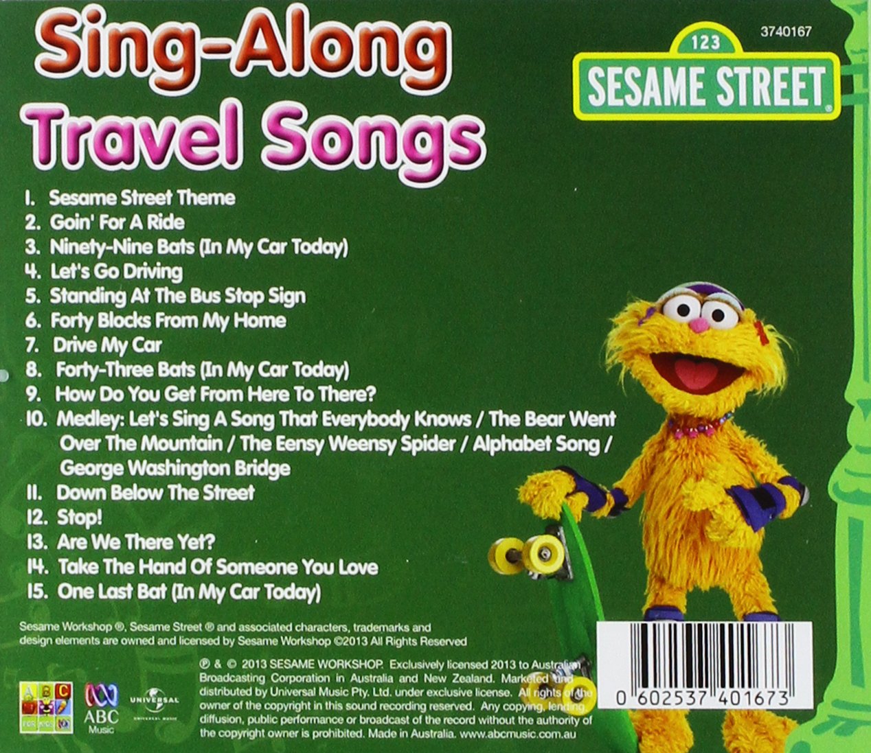 Sesame Street Sing-Along Travel Songs (CD) (UK IMPORT) 602537401673 | eBay