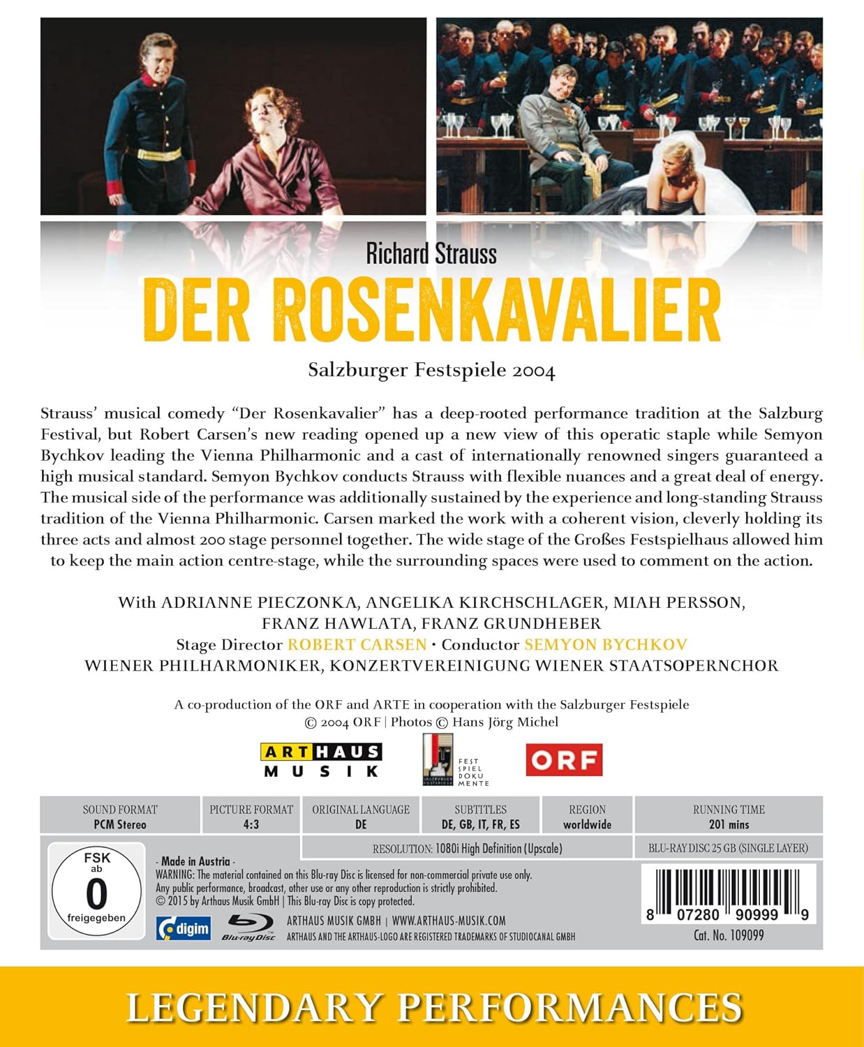 IL CAVALIERE DELLA Rosa (Blu-ray) Strauss Richard EUR 16,36 - PicClick IT