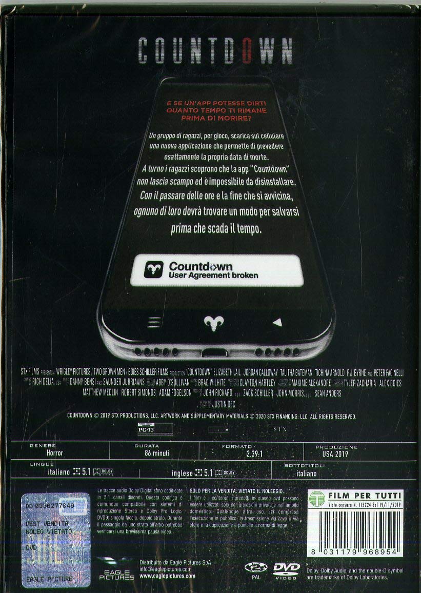 COUNTDOWN &HELLHOUSE& + Hellcard (DVD) Lail Calloway Bateman EUR 18,31 ...