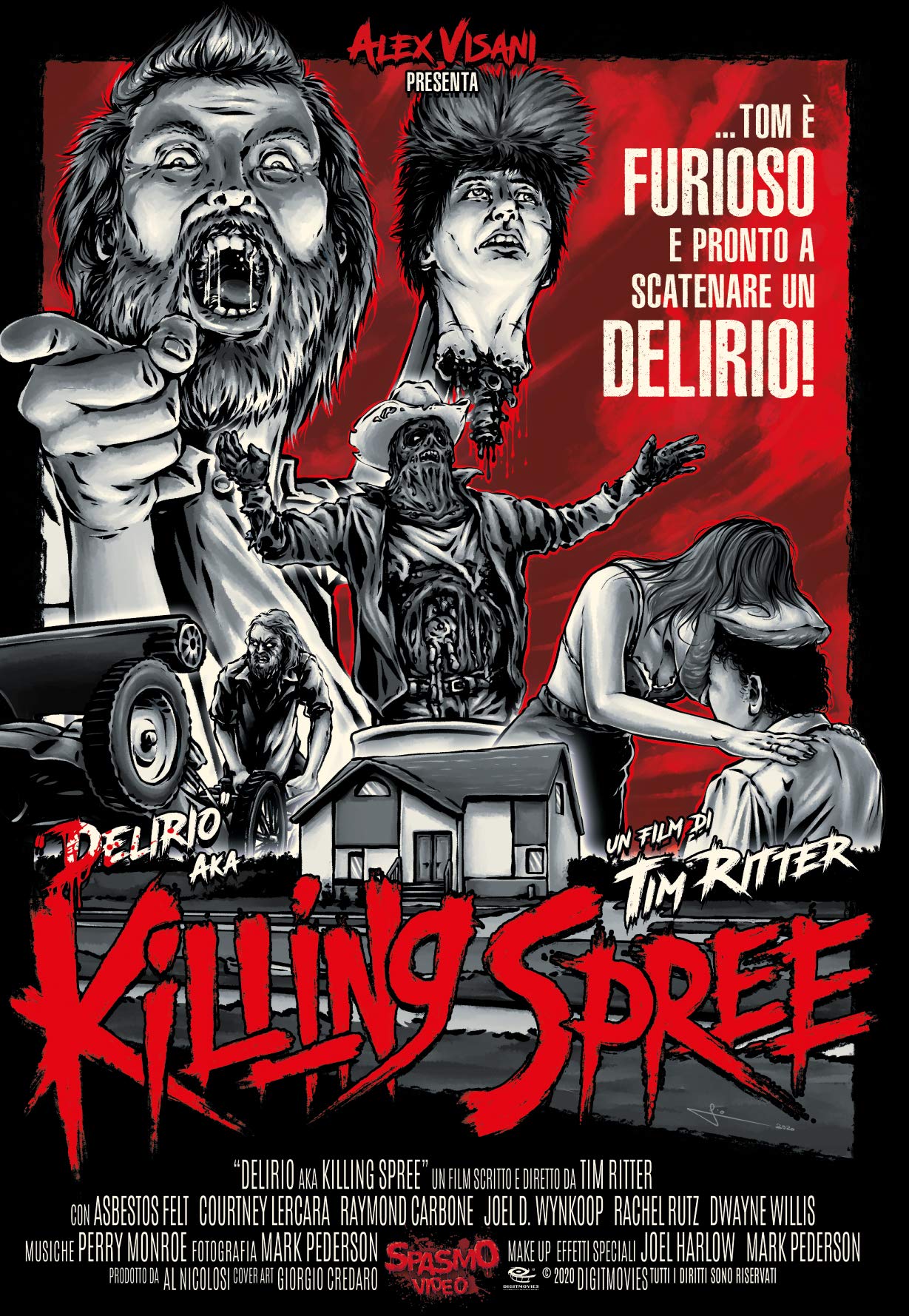 KILLING SPREE AKA Delirio (DVD) Felt Lercara Carbone Turner (US IMPORT ...
